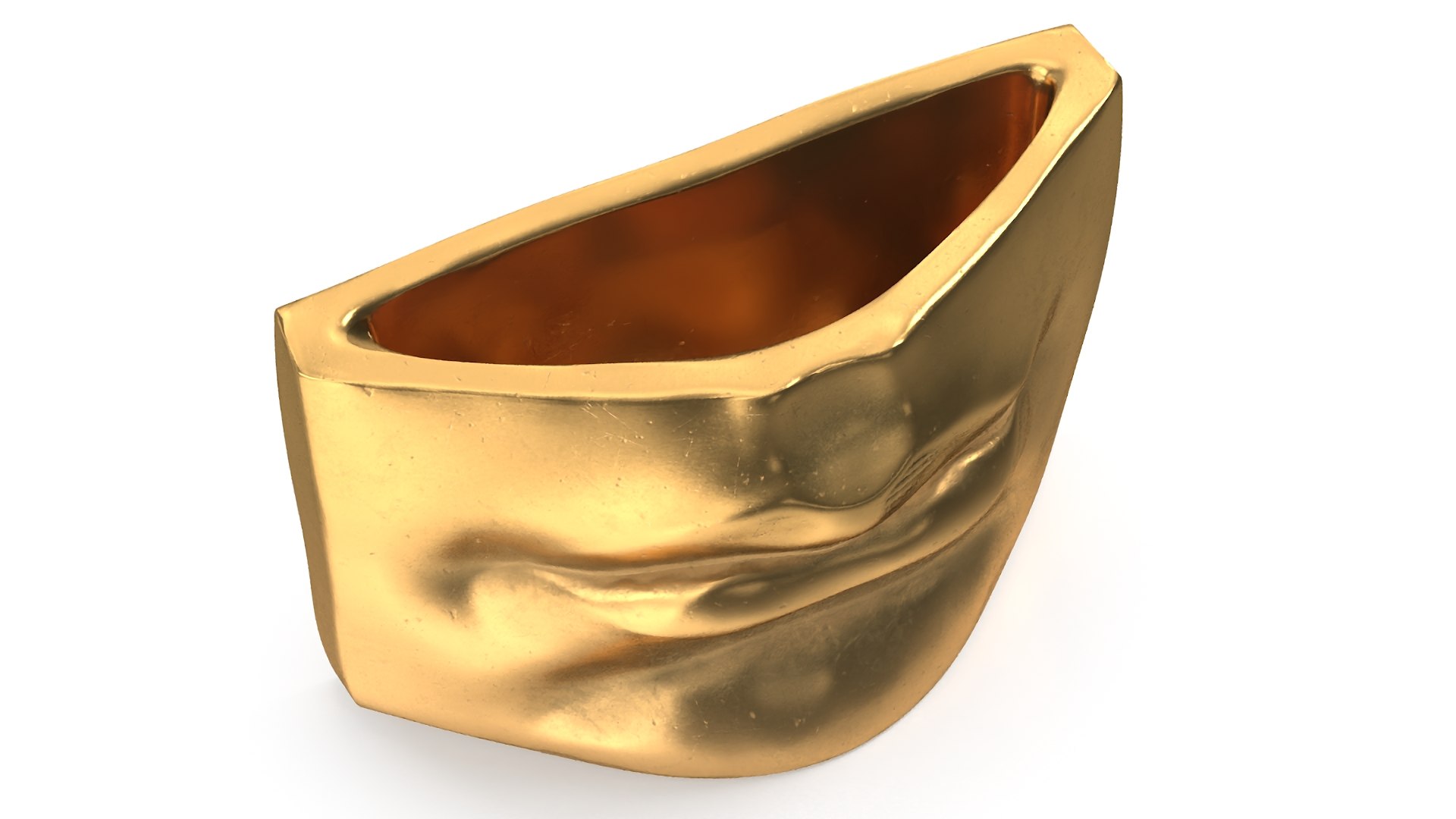 Michelangelo David Lips Decor Gold 3D Model - TurboSquid 2270284