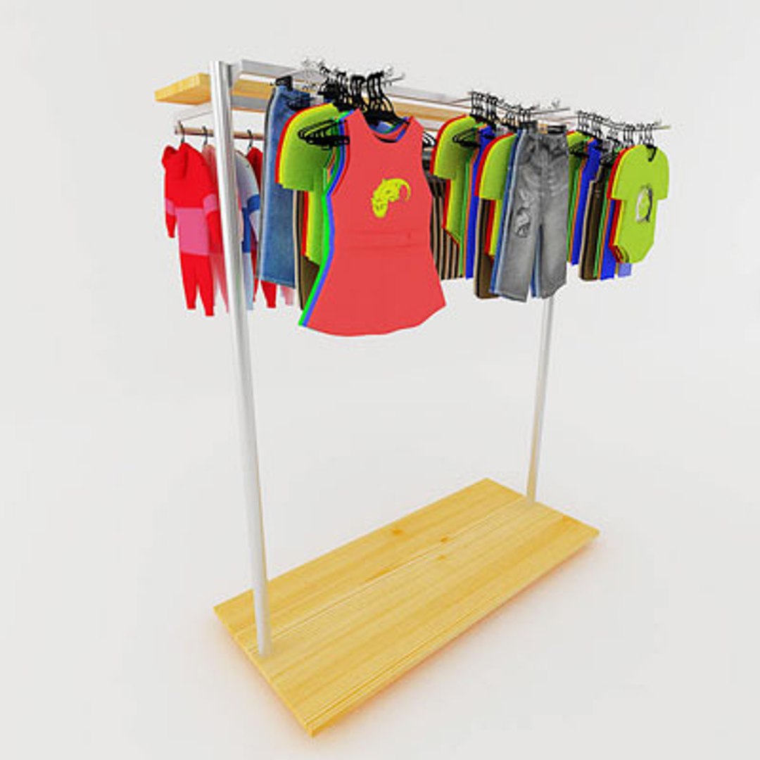Clothes Rack 3d Model