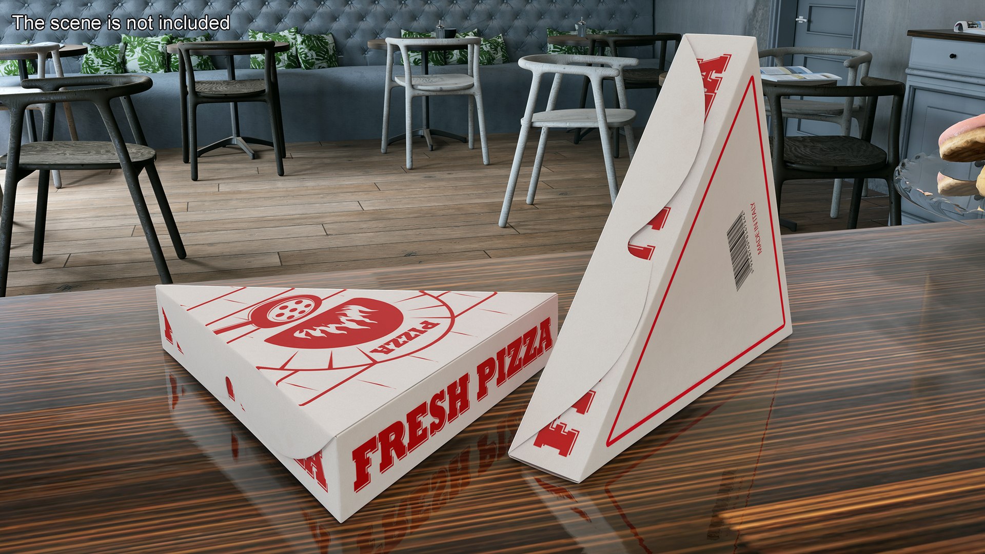 3D Triangle Pizzeria Packaging Box - TurboSquid 2156952