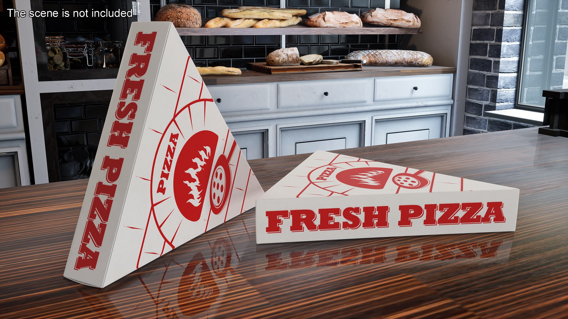 3D Triangle Pizzeria Packaging Box - TurboSquid 2156952