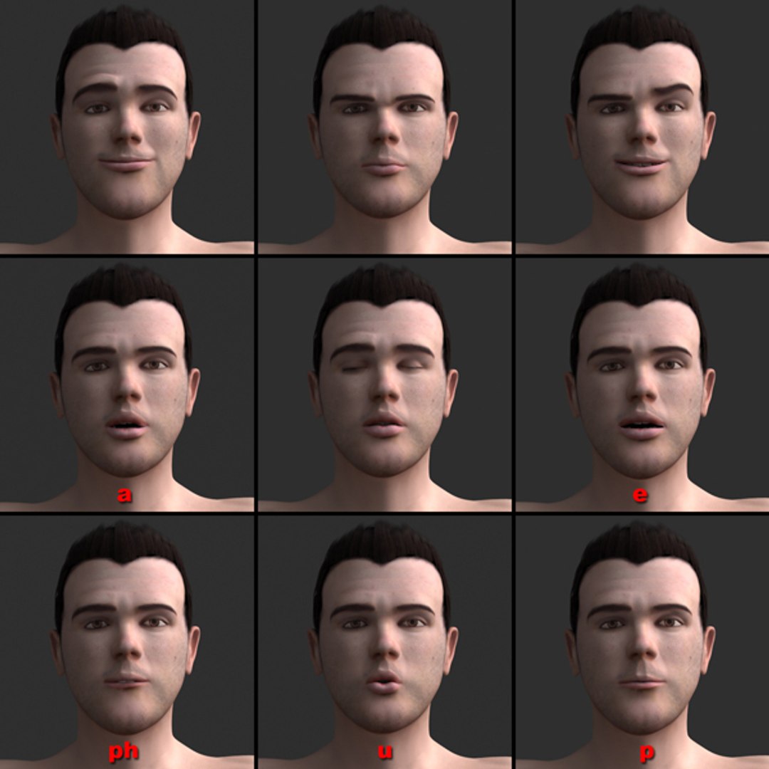 Realistic Dressed Man Adrien Max