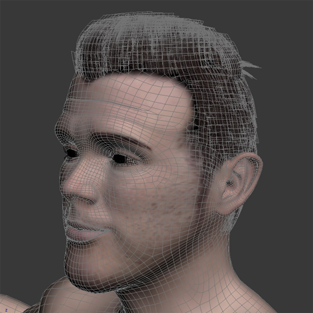 Realistic Dressed Man Adrien Max