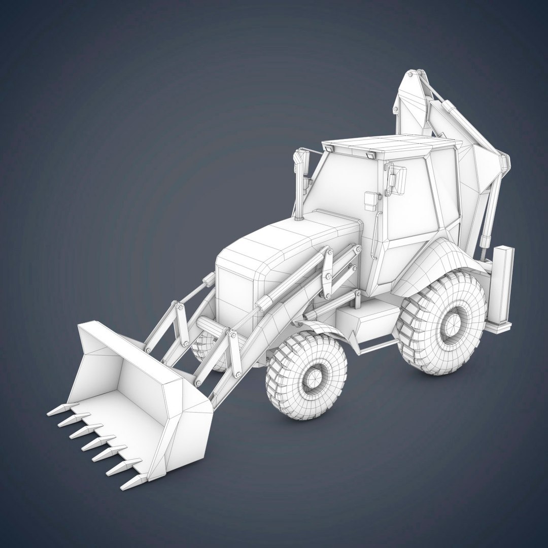 3d loader backhoe