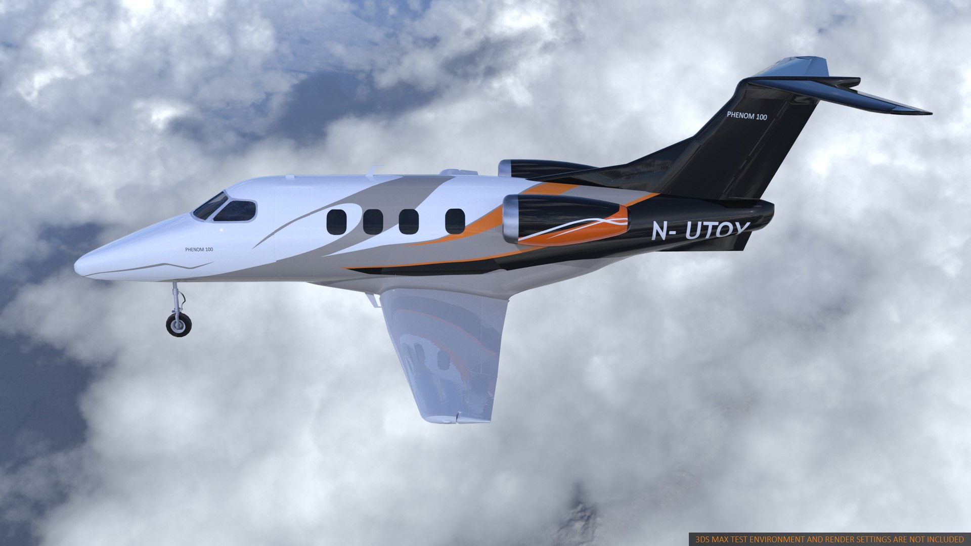 3D Embraer Phenom 100 Business Jet - TurboSquid 2283527