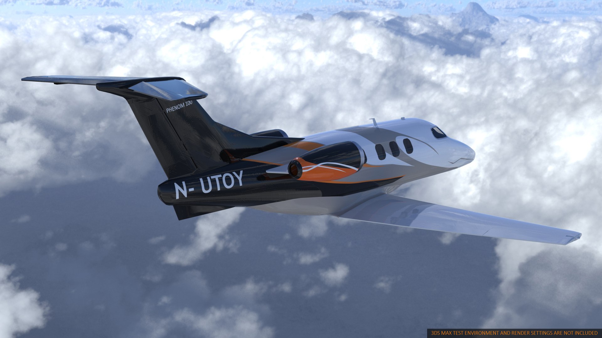 3D Embraer Phenom 100 Business Jet - TurboSquid 2283527