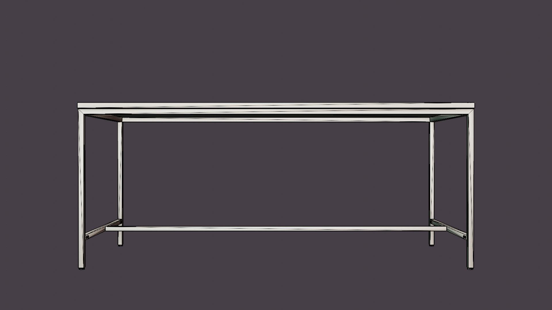 Wilmer Dining Table 180 Cm Wood Black 3D Model - TurboSquid 2233239