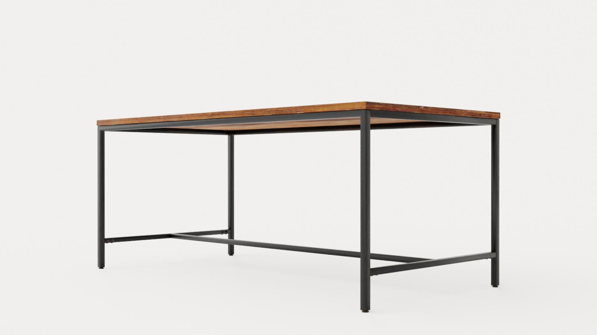 Wilmer Dining Table 180 Cm Wood Black 3D Model - TurboSquid 2233239