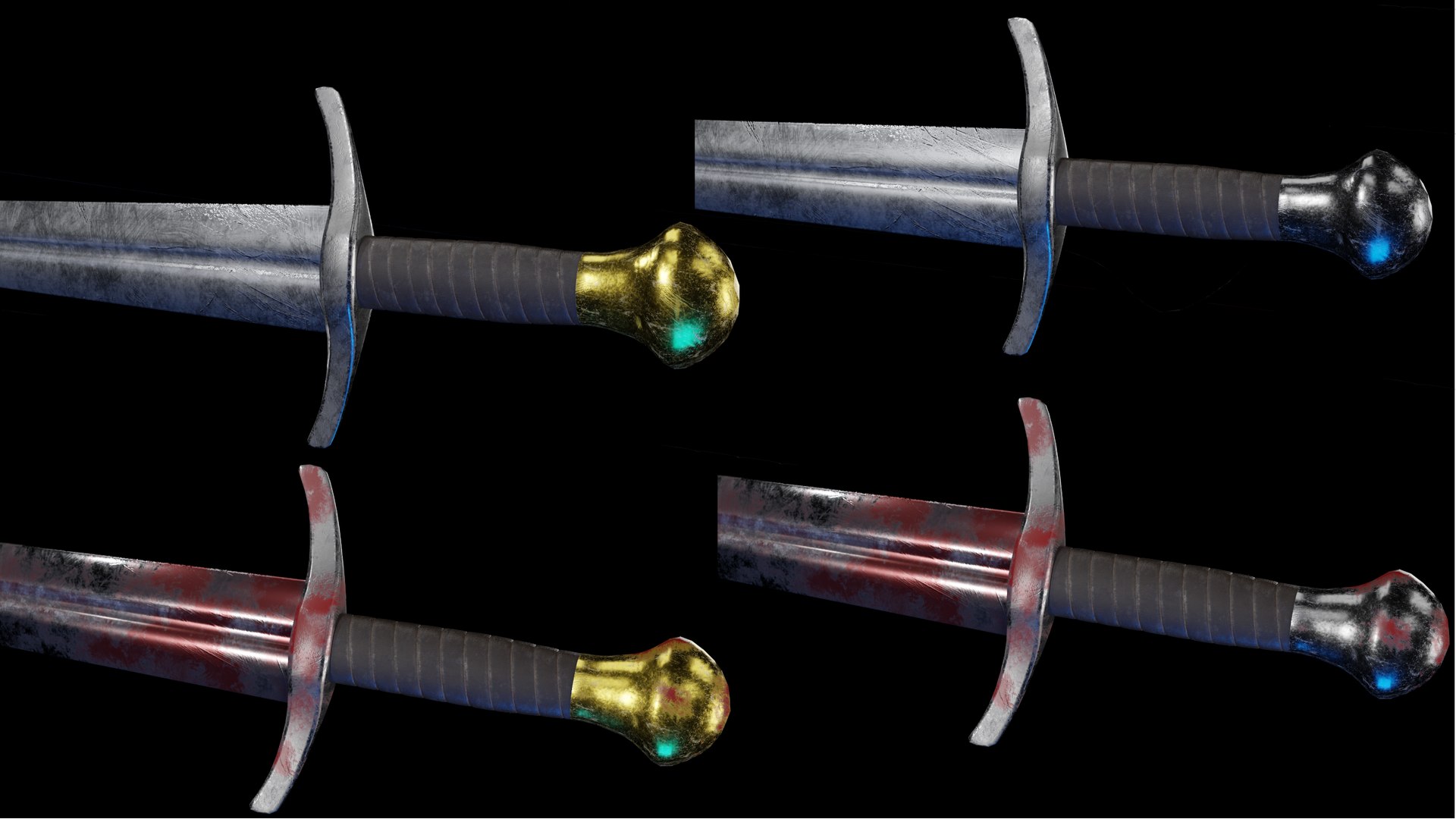 One-handed medieval knight sword 3D model - TurboSquid 1587193