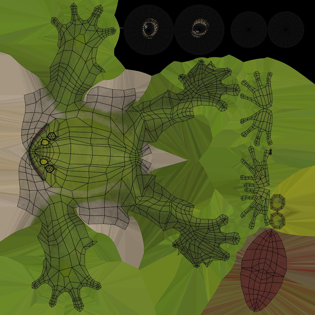 Green Tree Frog Animated 3D Model - TurboSquid 2185123