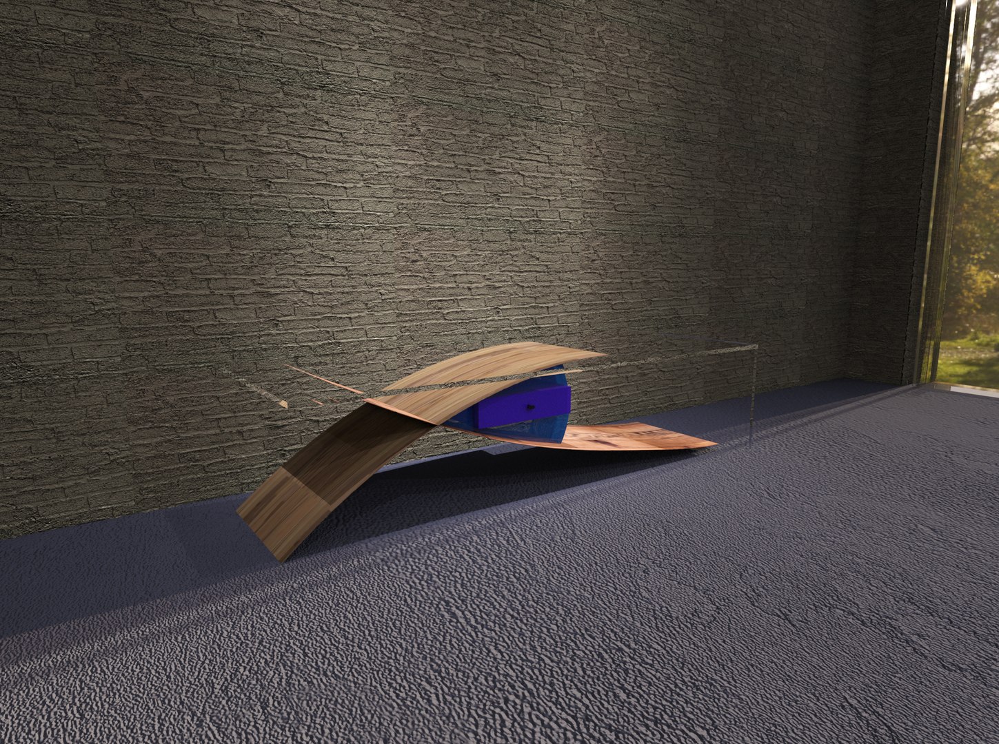 Wave Sidetable 3D Model - TurboSquid 1844803