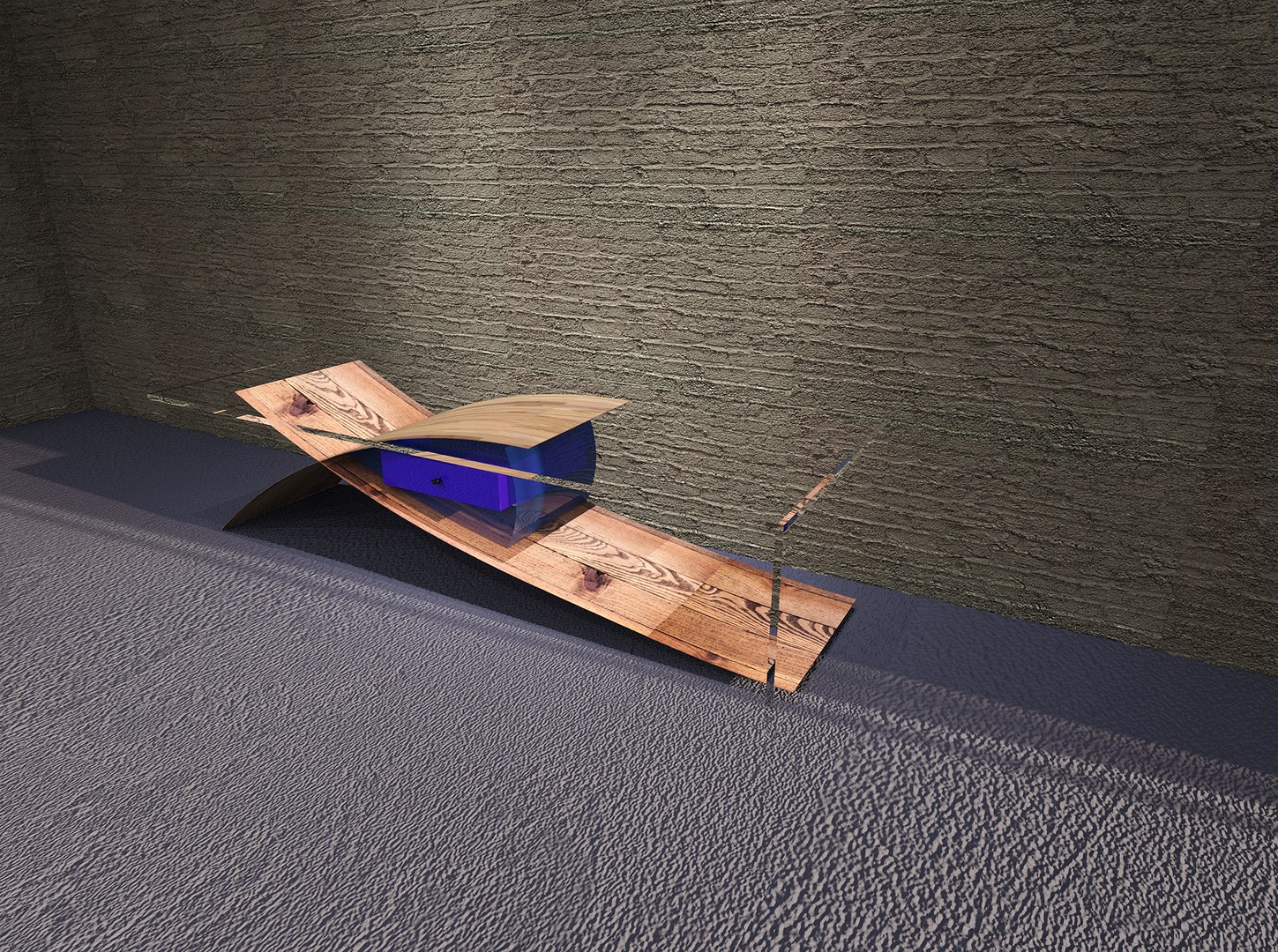 Wave Sidetable 3D Model - TurboSquid 1844803