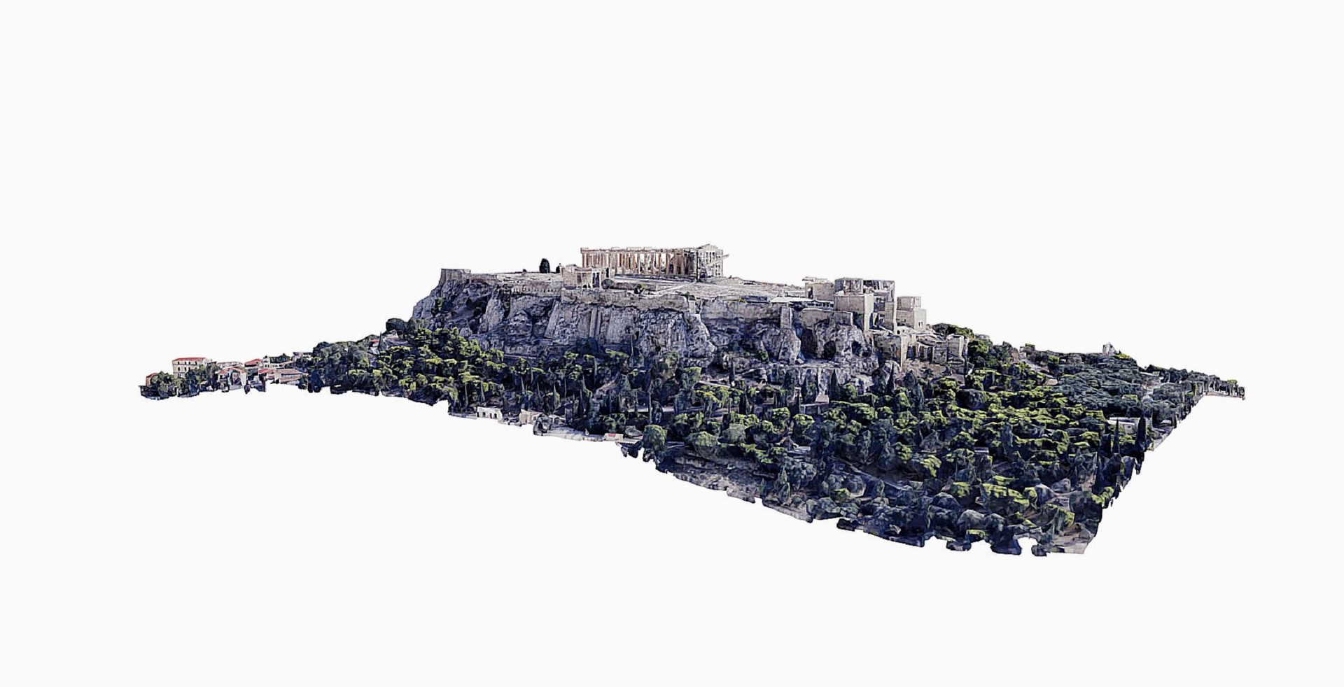 modelo 3d Acrópolis de Atenas - Partenón - TurboSquid 1840646