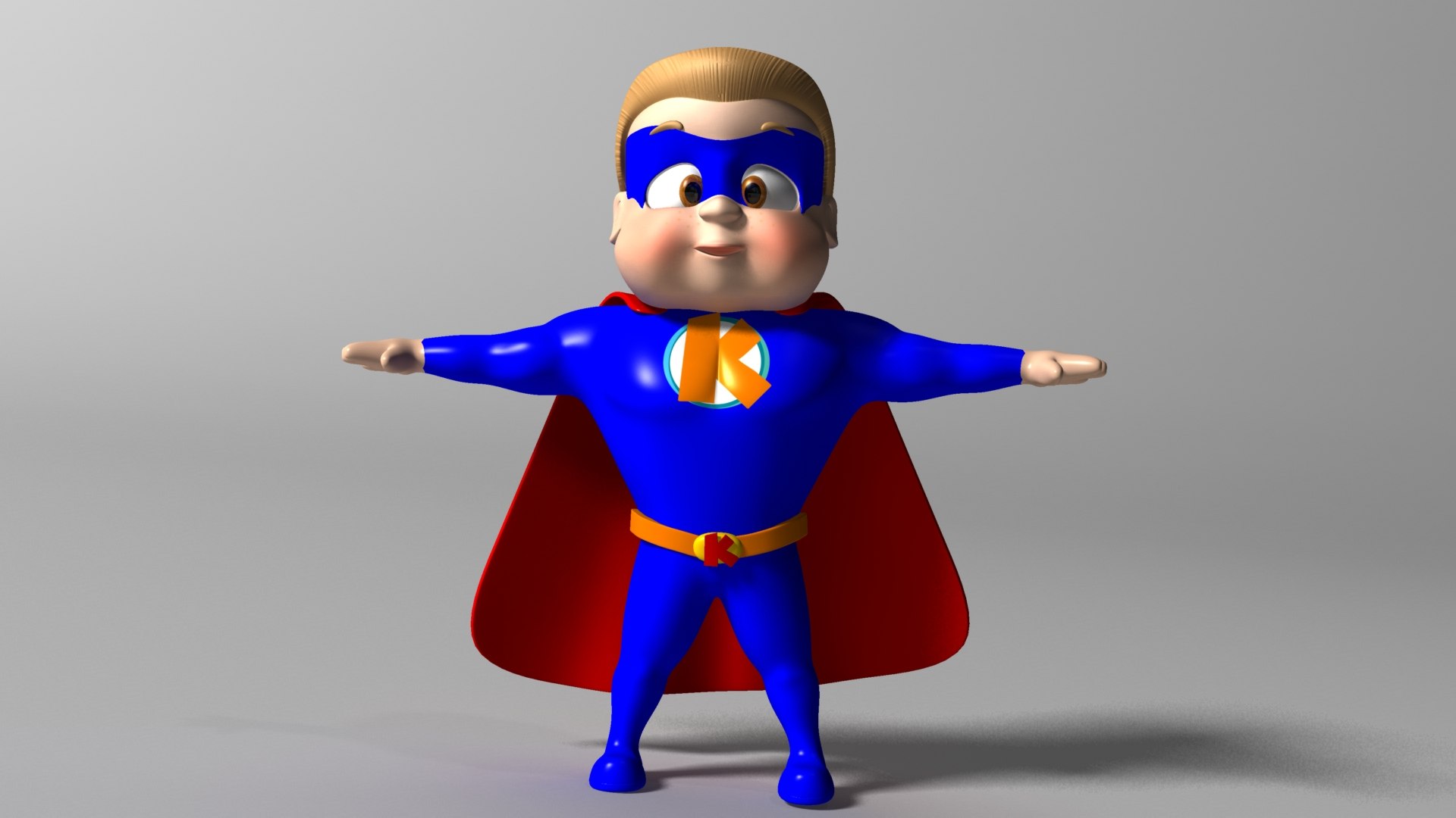 3D Cartoon Kid Superhero Model - TurboSquid 1955051