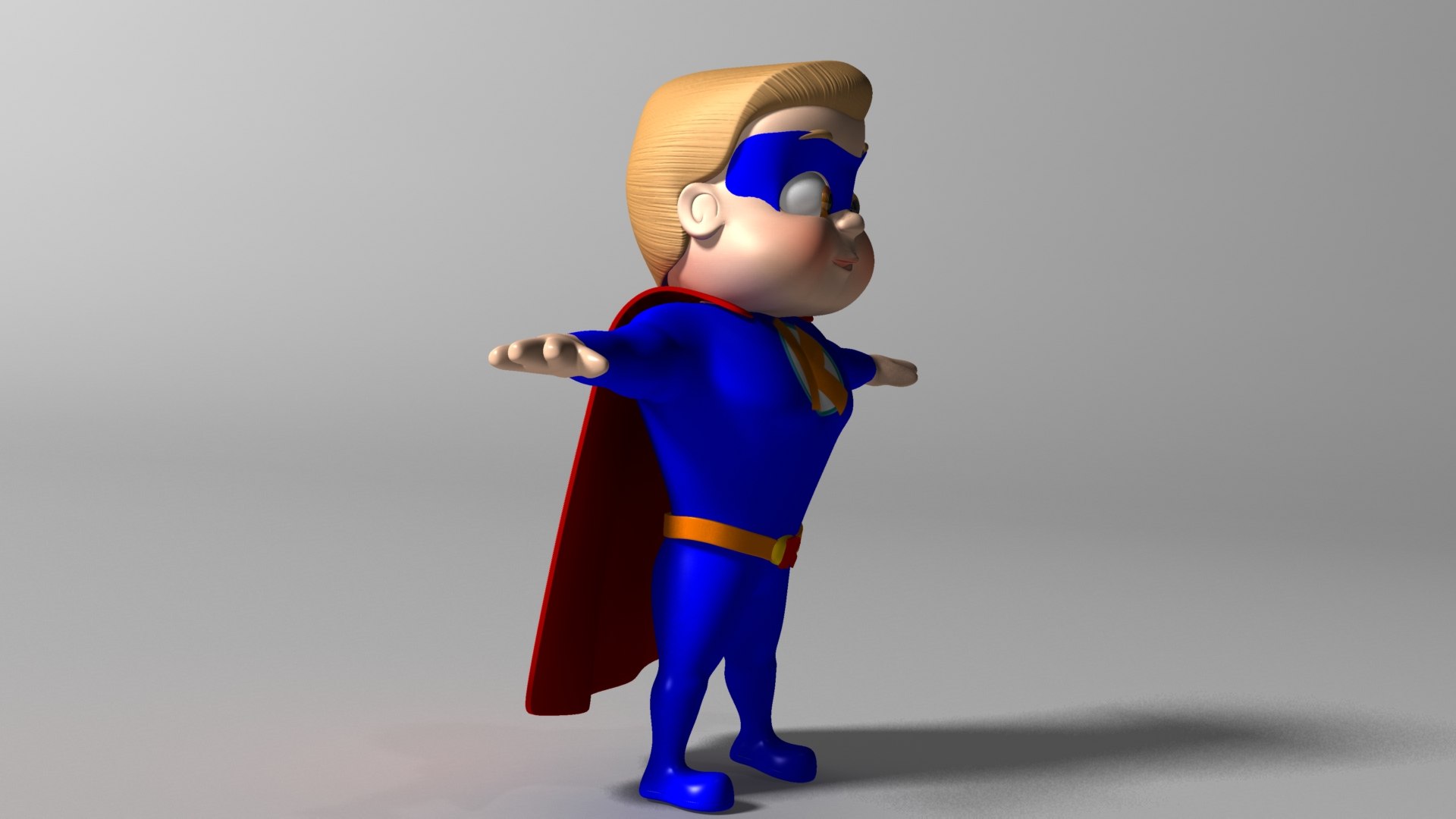 3D Cartoon Kid Superhero Model - TurboSquid 1955051