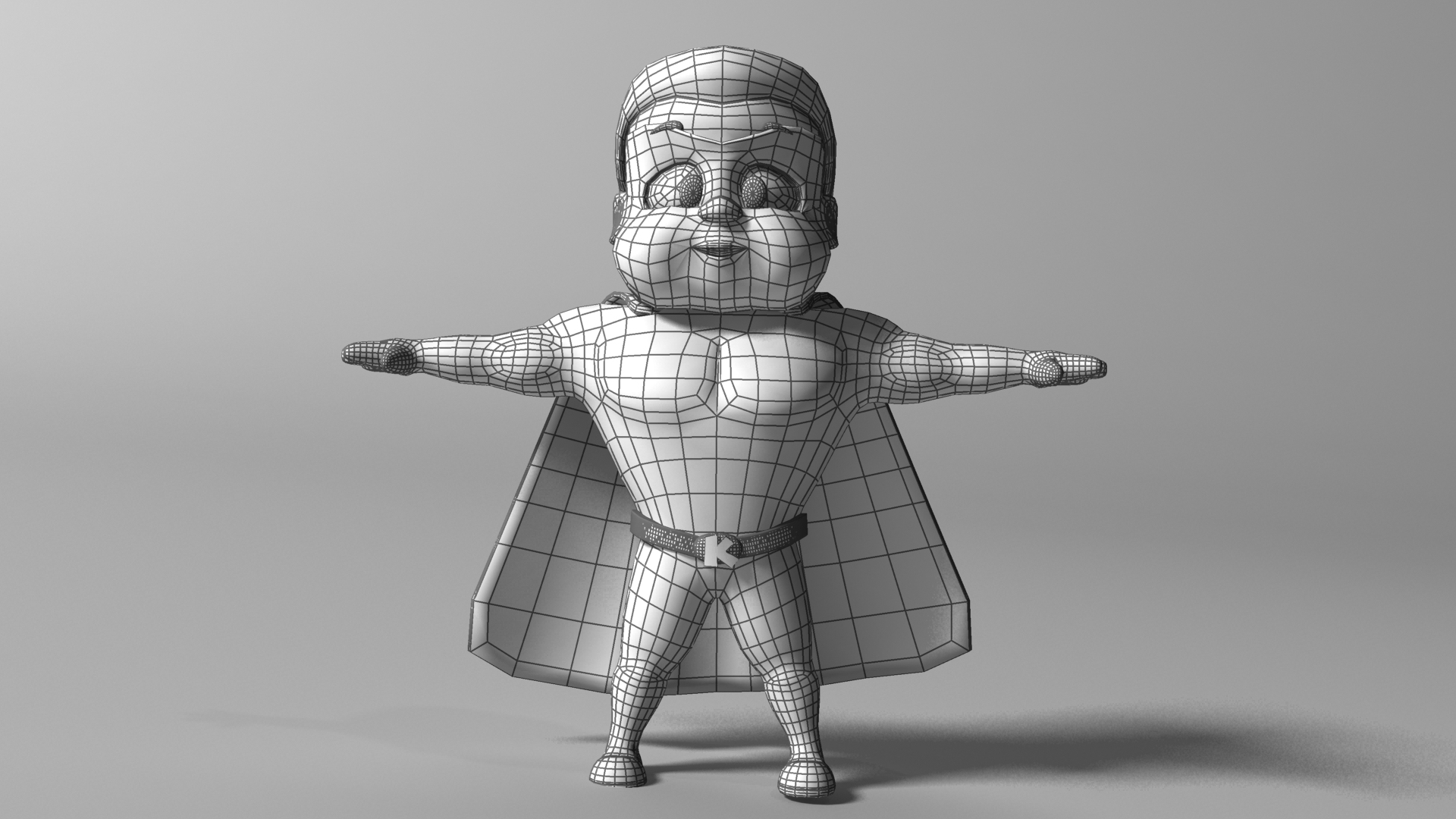 3D Cartoon Kid Superhero Model - TurboSquid 1955051