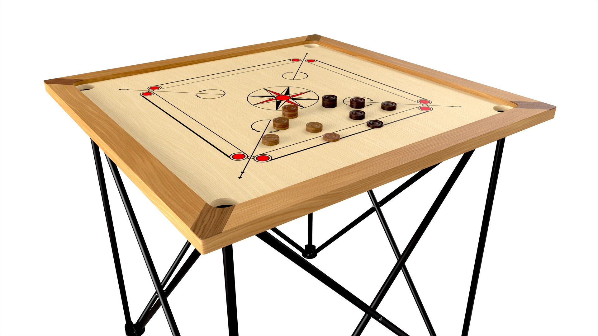 3D Carrom Table Board Game - TurboSquid 2154175