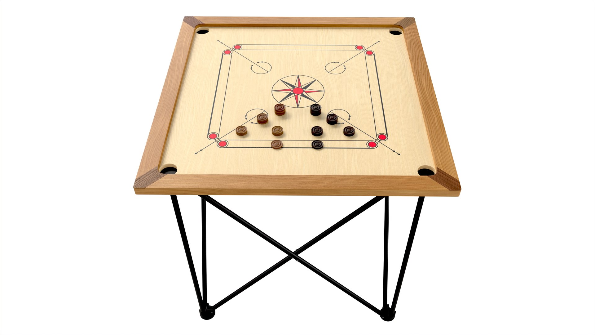 3D Carrom Table Board Game - TurboSquid 2154175