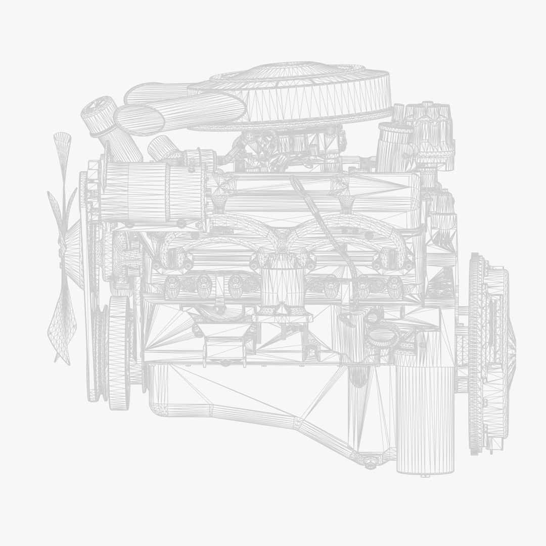 3D Engine High Poly Model - TurboSquid 2188920