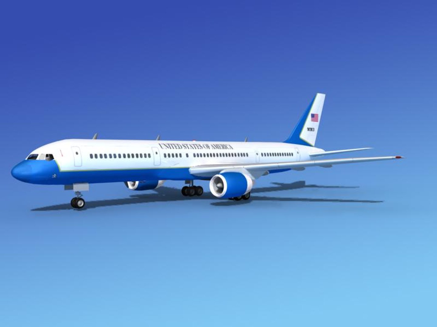 Boeing C-32 3d Max
