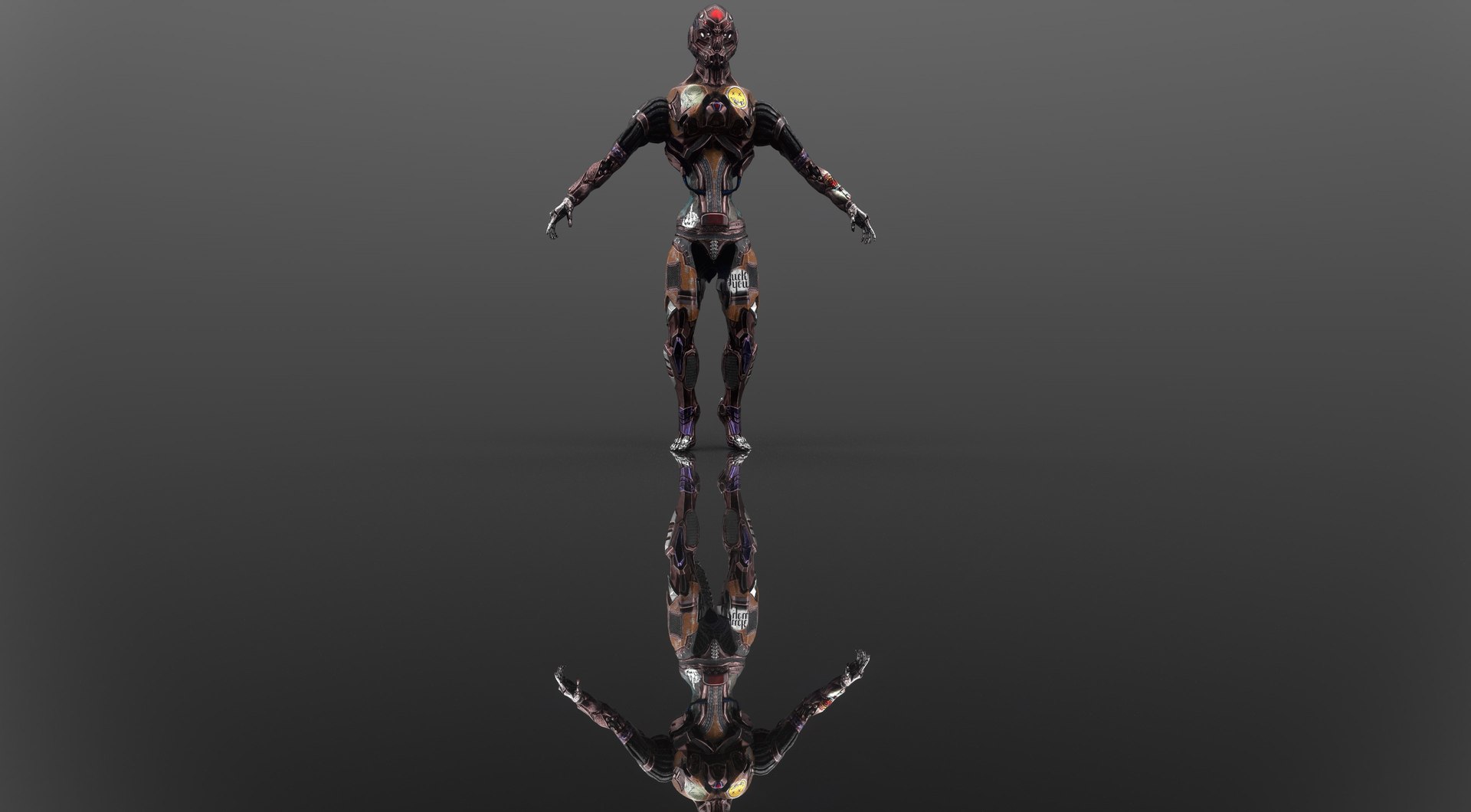 3D Cyborg Pbr - Model - TurboSquid 1441461