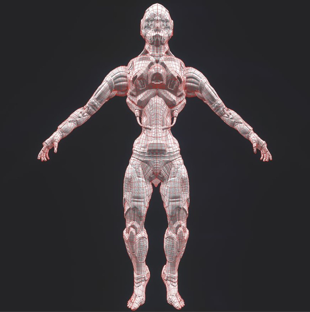 3D Cyborg Pbr - Model - TurboSquid 1441461