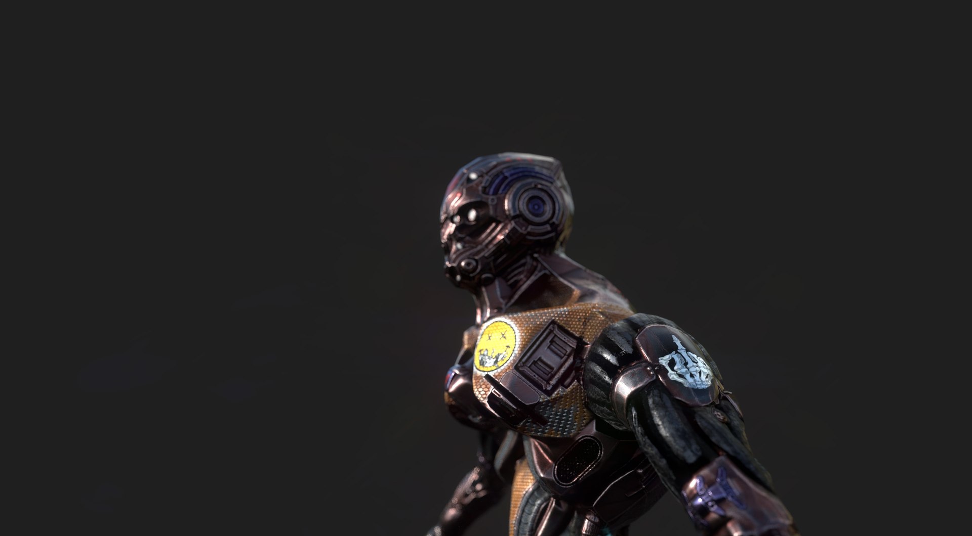 3D Cyborg Pbr - Model - TurboSquid 1441461