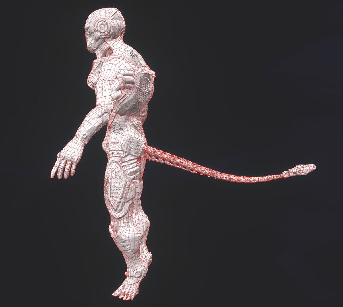 3D Cyborg Pbr - Model - TurboSquid 1441461