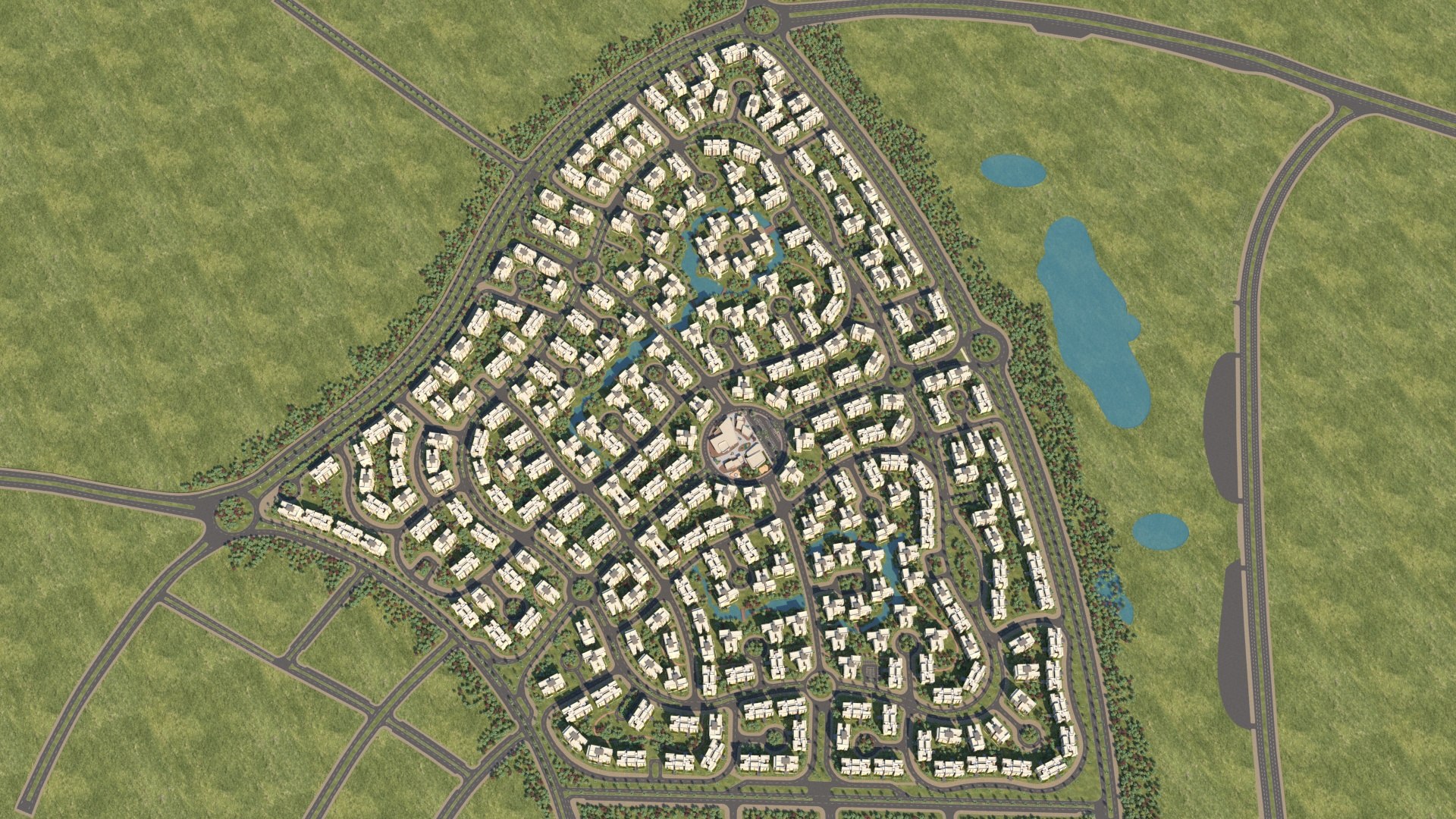Neighborhood 3D Model - TurboSquid 1997614