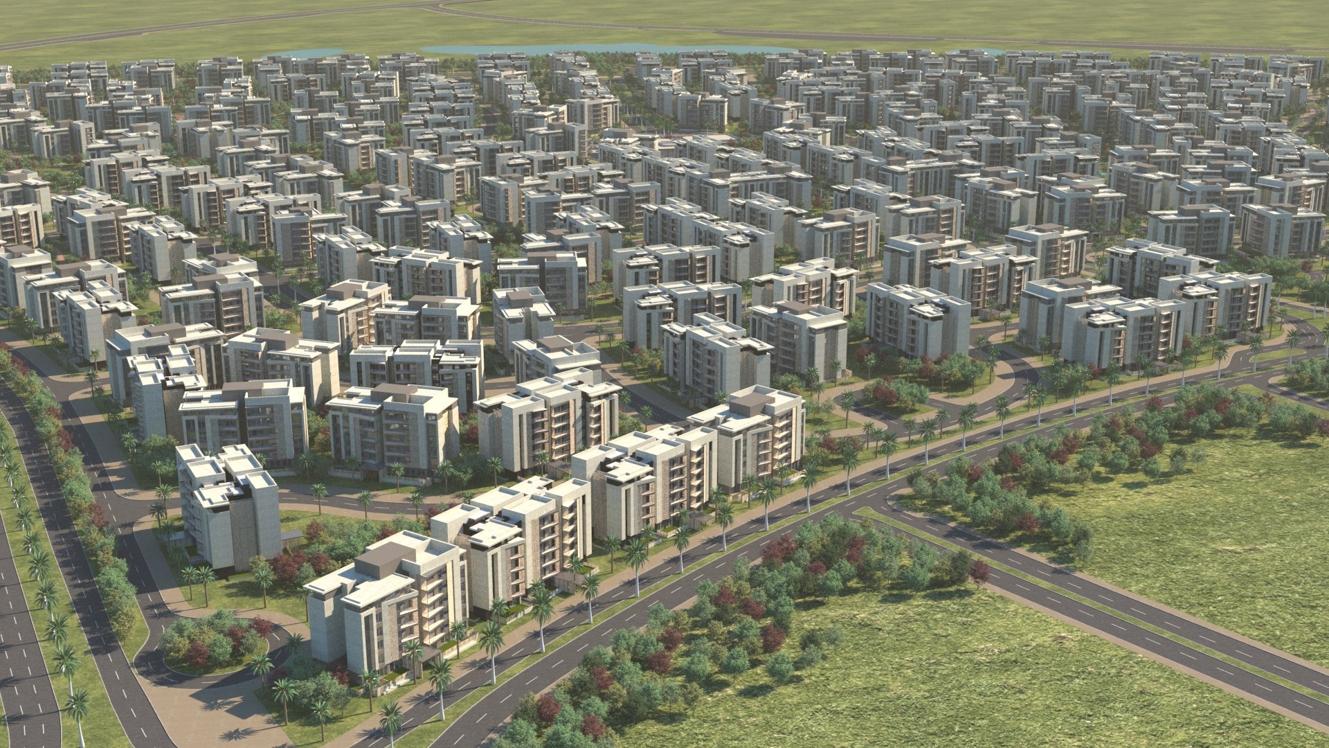 Neighborhood 3D Model - TurboSquid 1997614