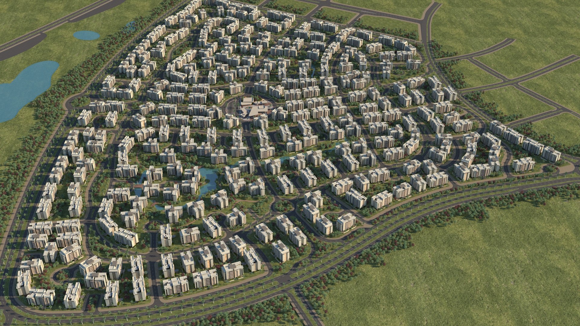 Neighborhood 3D Model - TurboSquid 1997614