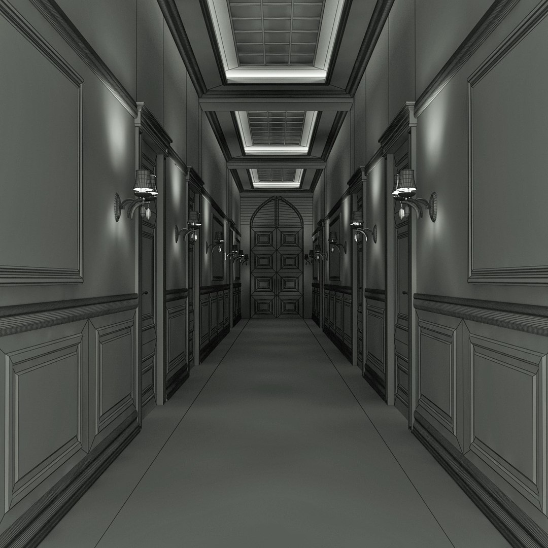 Classic Corridor 3D Model - TurboSquid 1312825