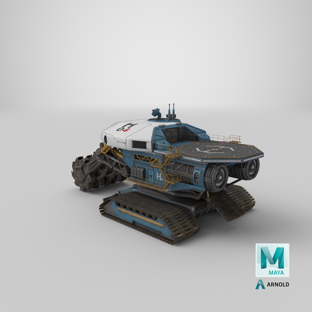3D Model Sci-fi Harvester - TurboSquid 1471114