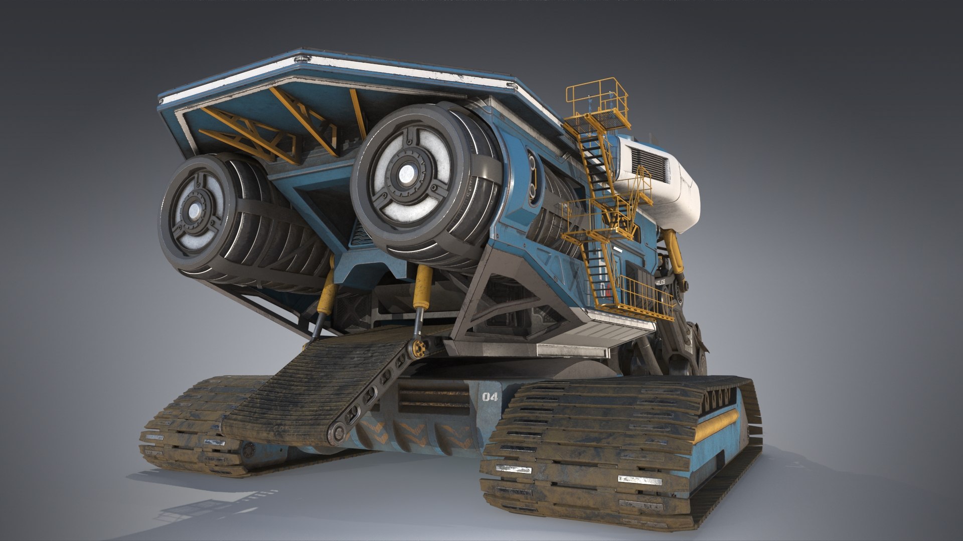 3D Model Sci-fi Harvester - TurboSquid 1471114