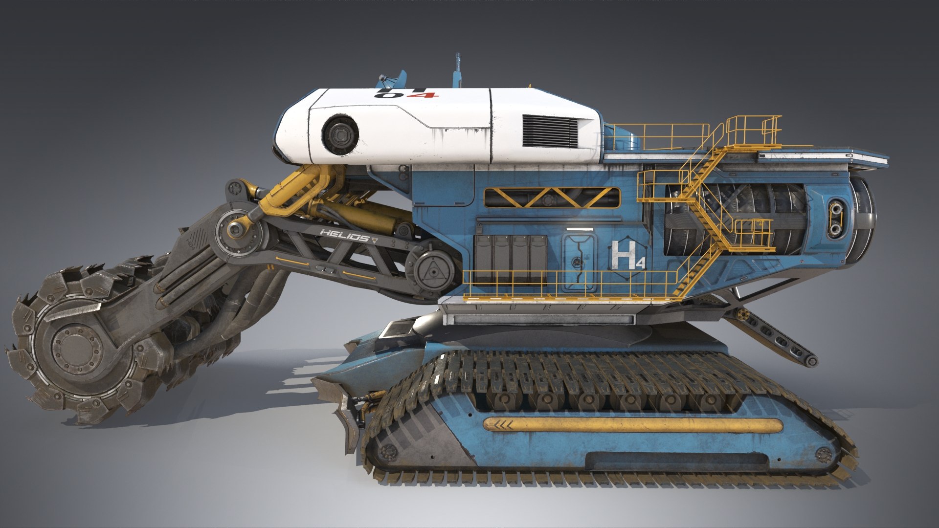 3D Model Sci-fi Harvester - TurboSquid 1471114