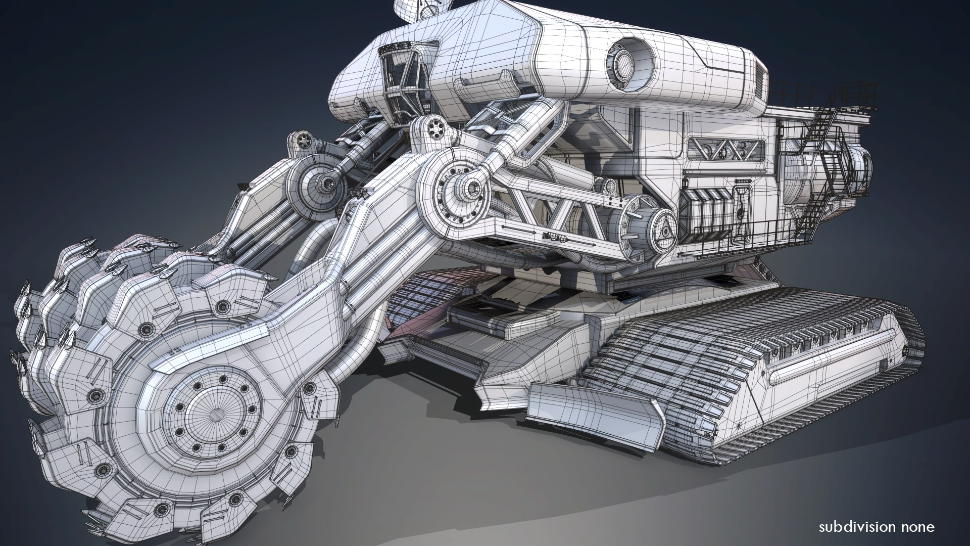 3D Model Sci-fi Harvester - TurboSquid 1471114