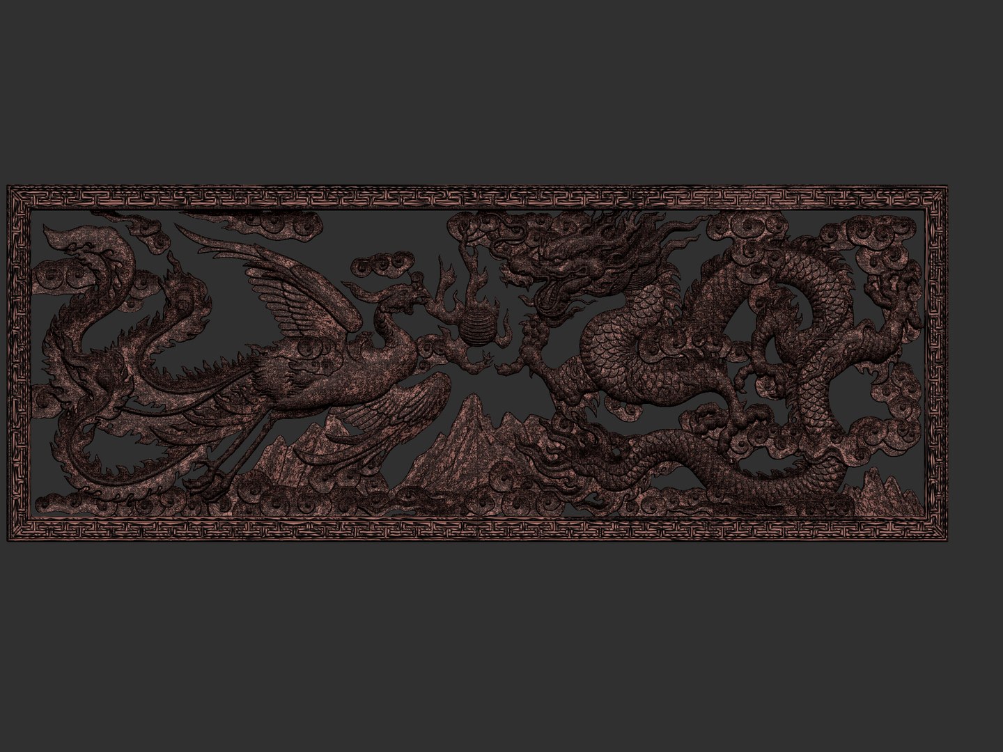 3D Model Dragon And Phoenix - TurboSquid 2037917