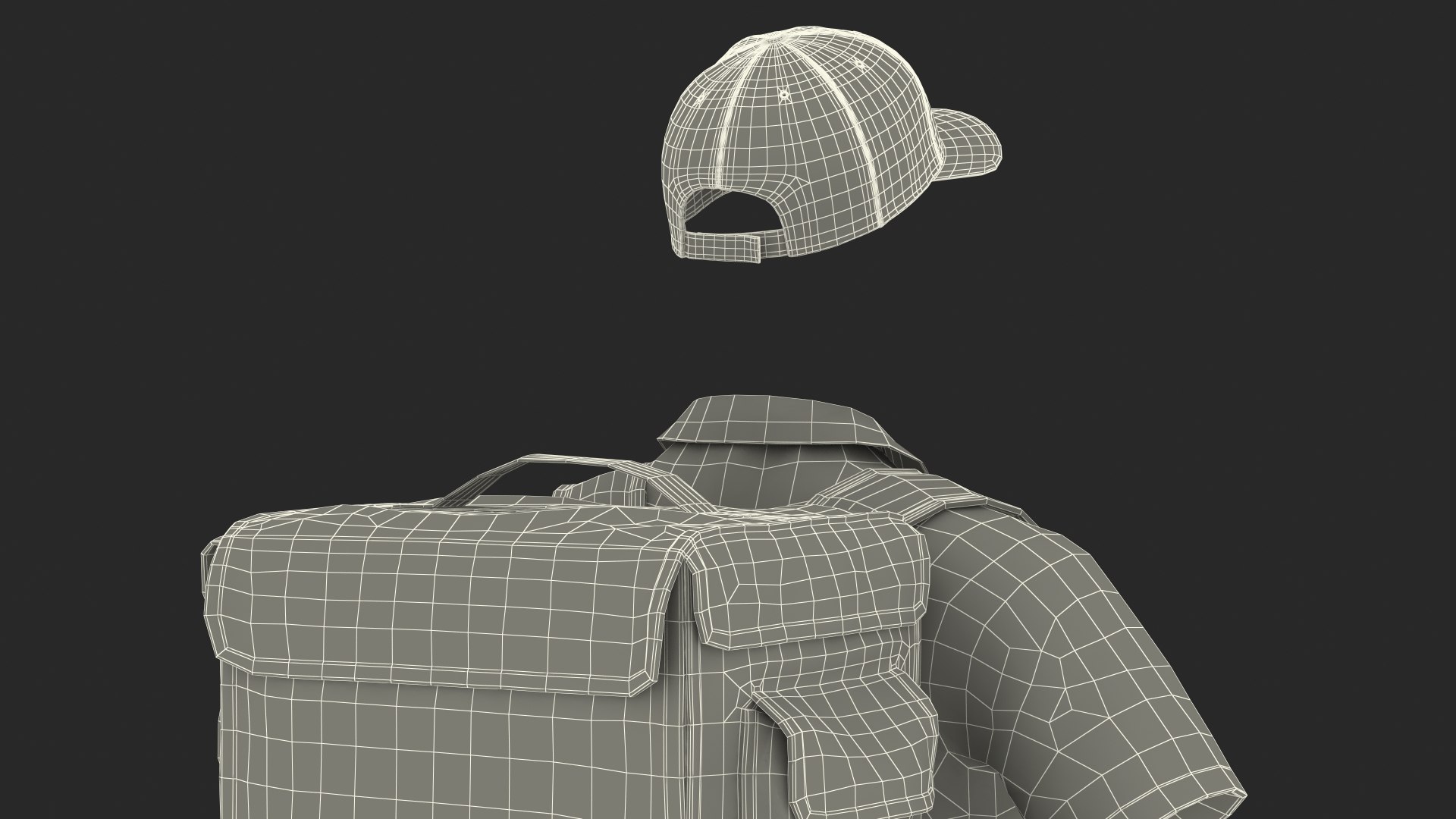 Food Delivery Uniform 3D Model - TurboSquid 1822094