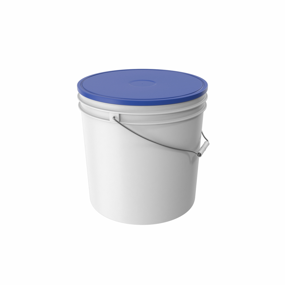3D Blue Paint Plastic Bucket Model - TurboSquid 2135666