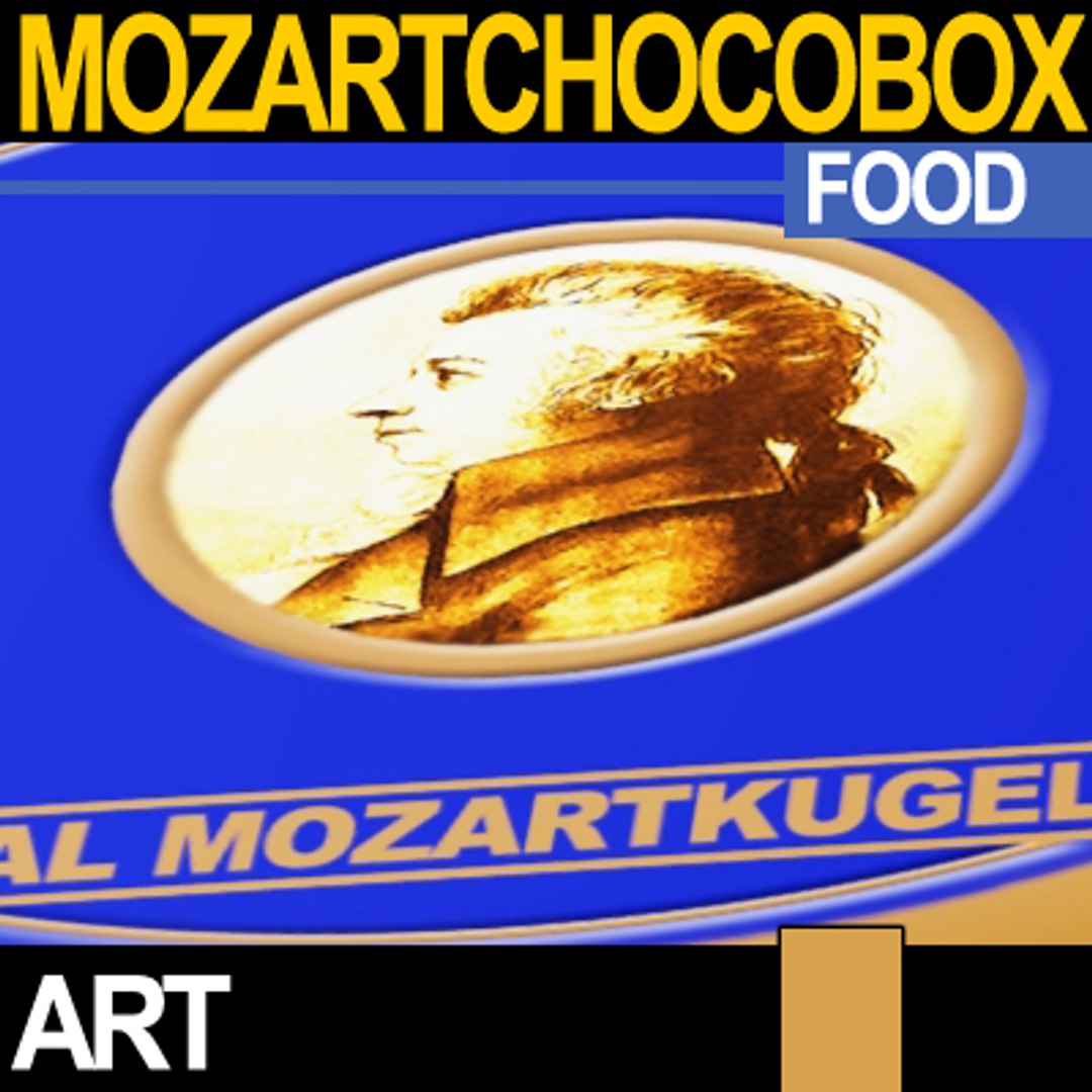 3d Model Mozart Chocolate Balls Boxes