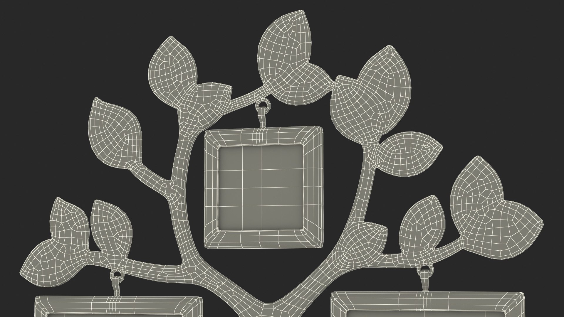 3D model Silver Family Tree Picture Frame - TurboSquid 1969603