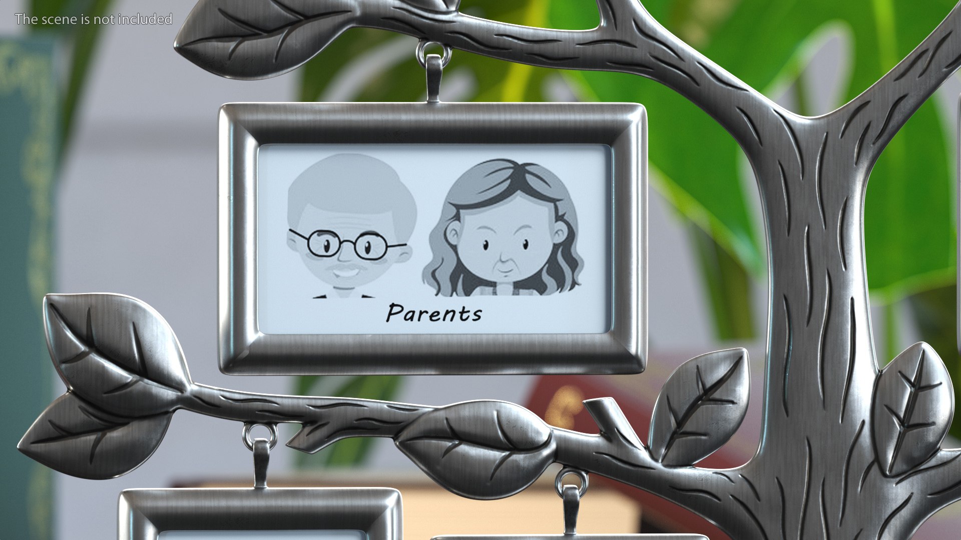 3D Model Silver Family Tree Picture Frame - TurboSquid 1969603