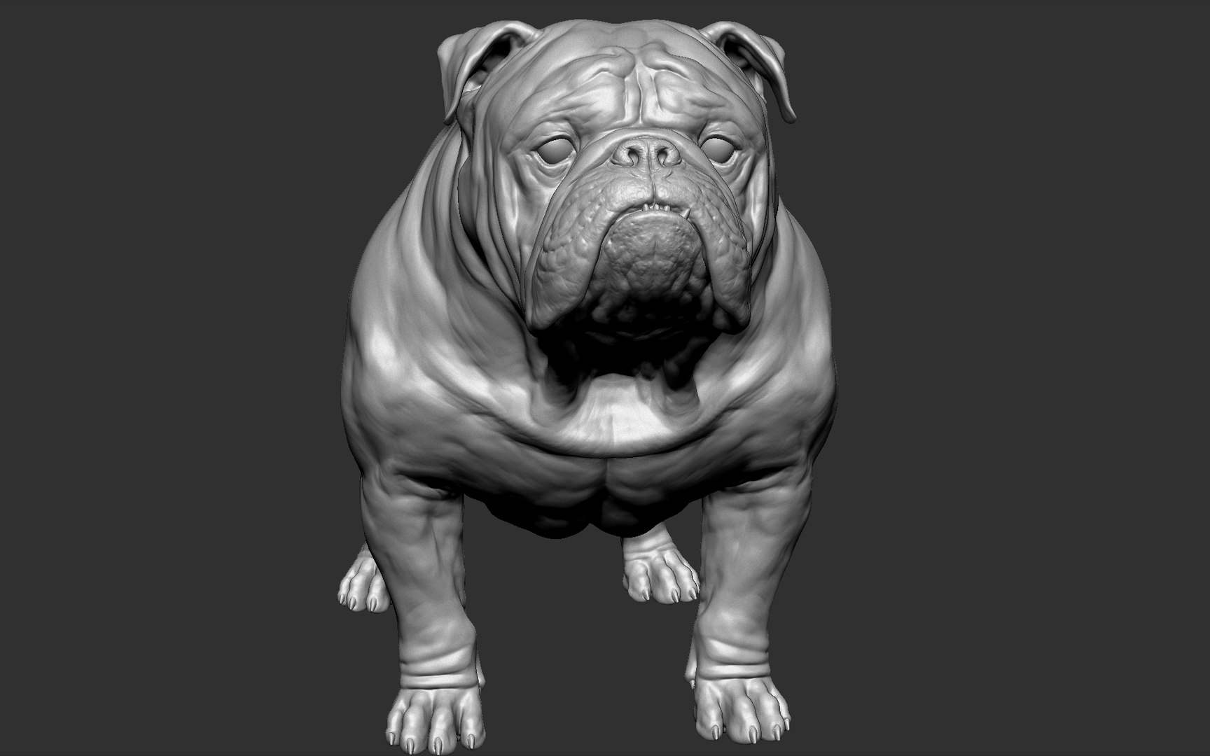 English Bulldog Dog Vfx 3D - TurboSquid 1461982