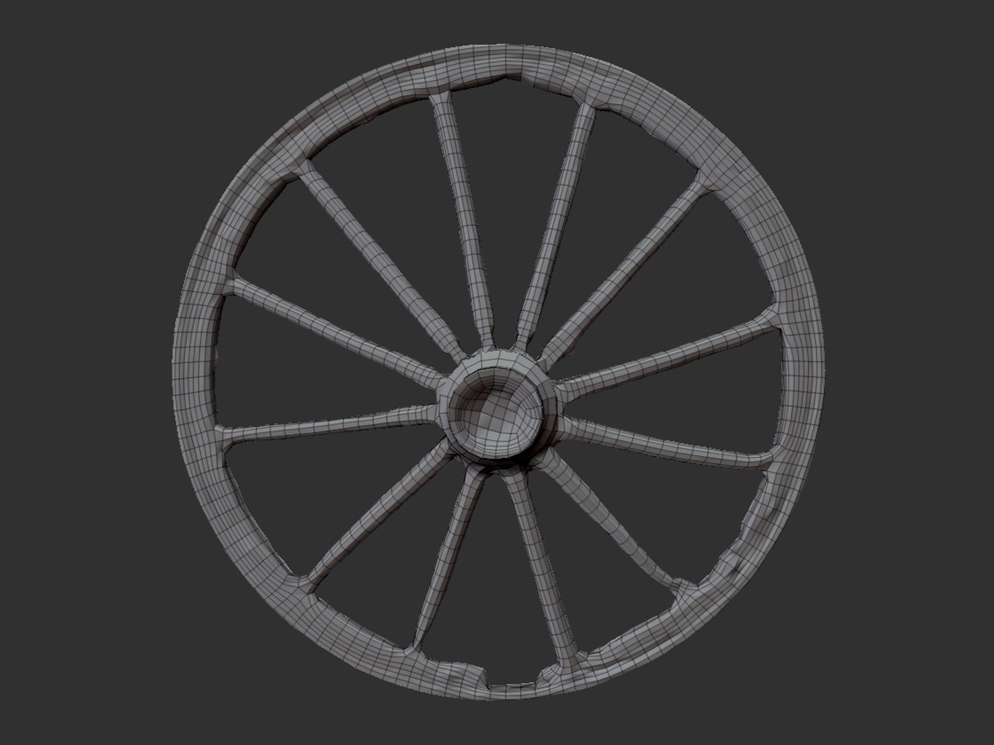 3D model old wheel hd 8k - TurboSquid 1626133