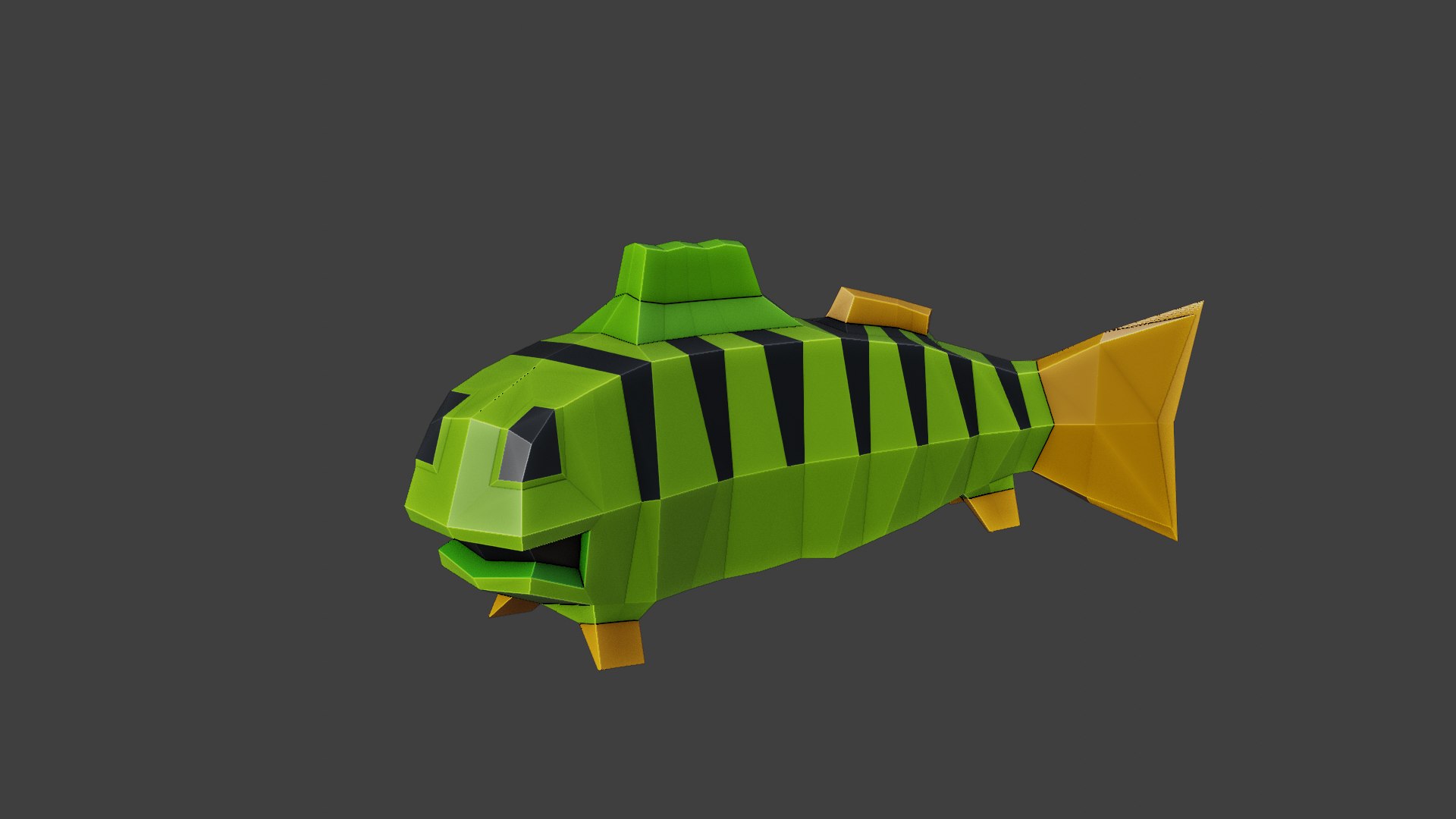 Rigged And Animated LowPoly Fish 3D Model - TurboSquid 1867256