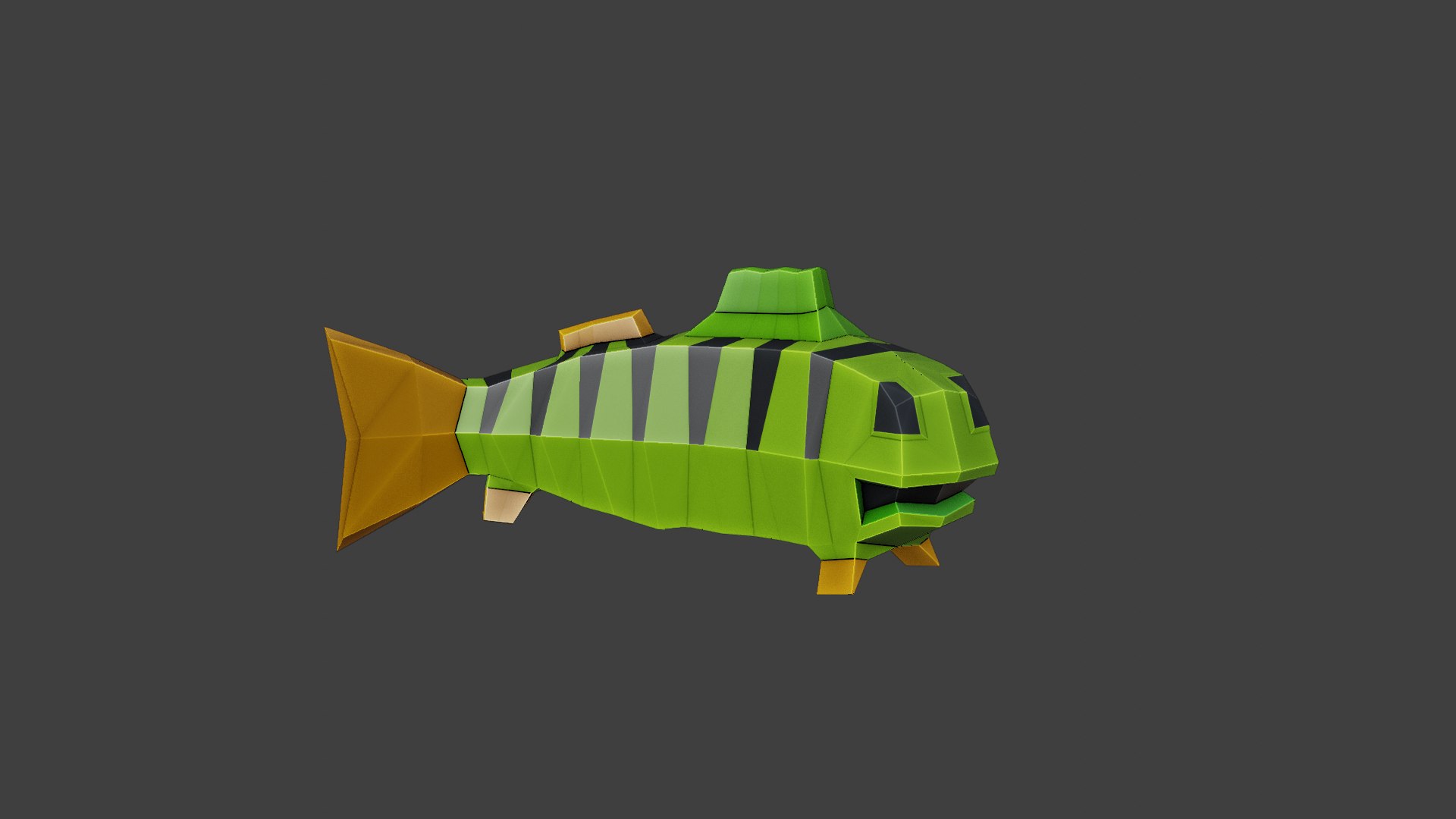 Rigged And Animated LowPoly Fish 3D Model - TurboSquid 1867256