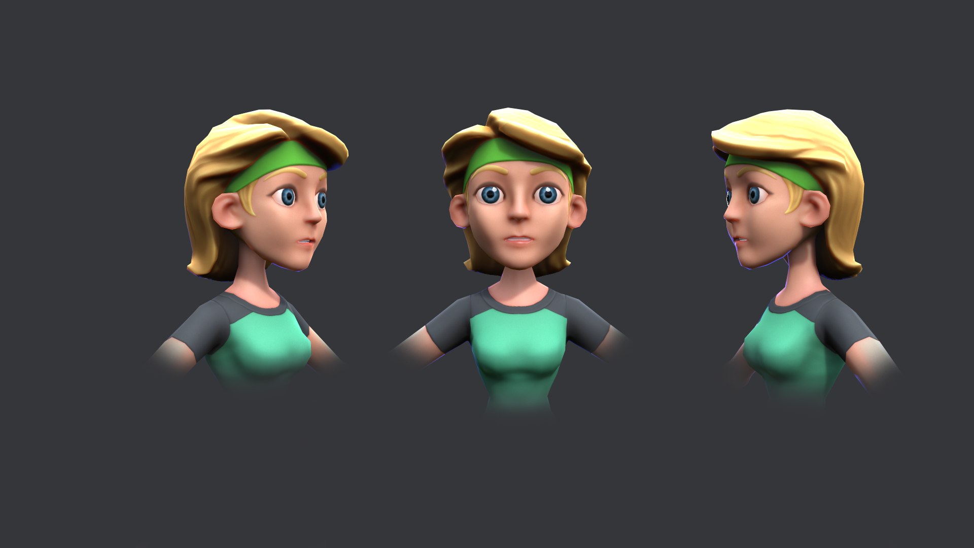 3D Stylized Sport Family - TurboSquid 1874266