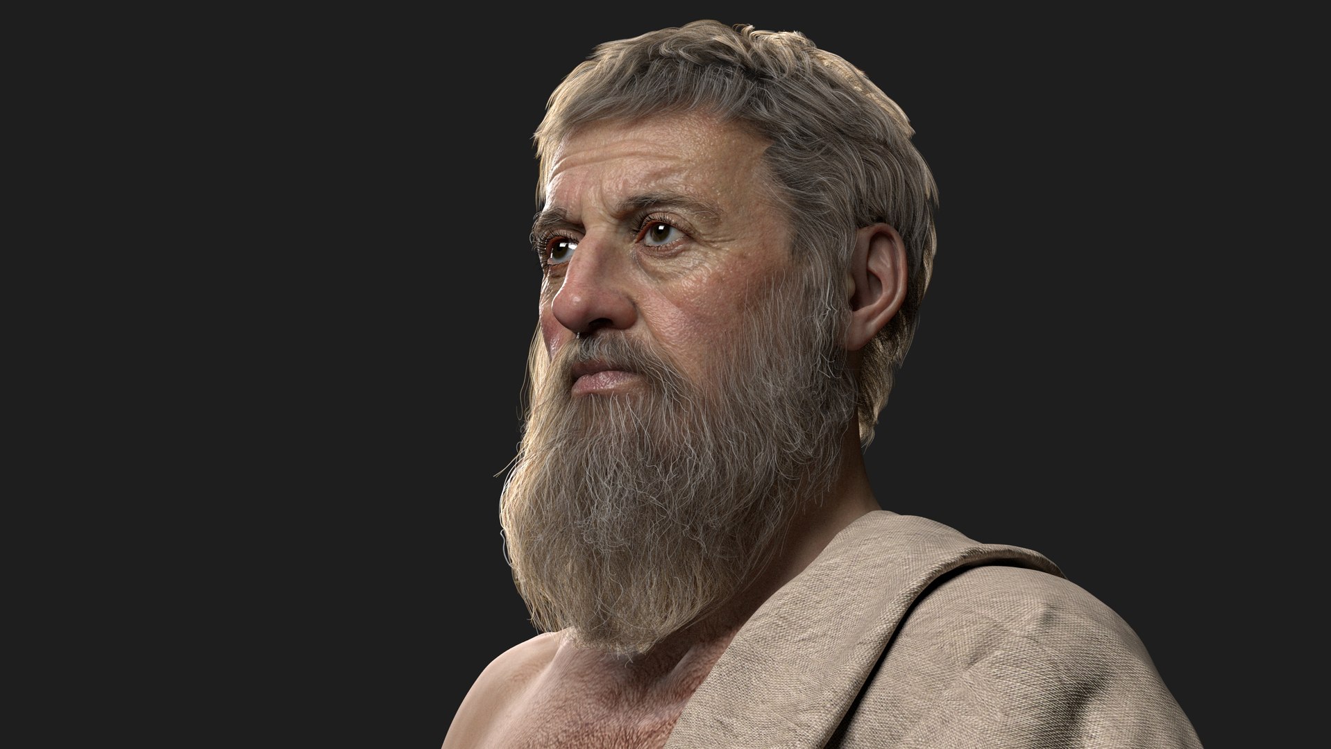 3D Model Plato Bust1 - TurboSquid 2215745