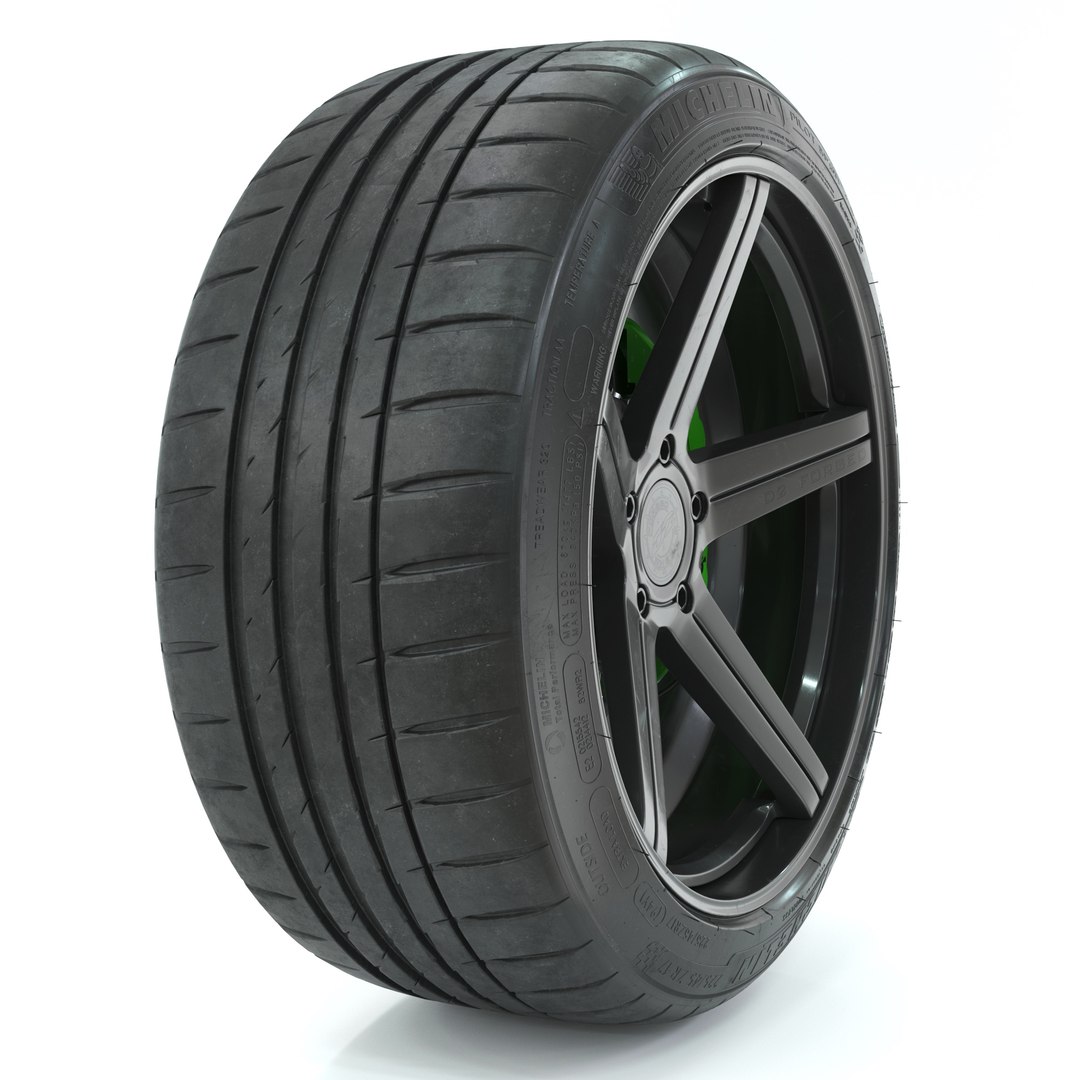 3D Michelin Pilot Sport 4s Tire And D2 Forged Rim Model - TurboSquid ...