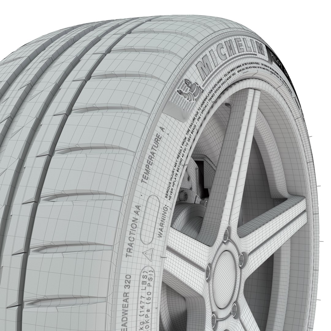 3D Michelin Pilot Sport 4s Tire And D2 Forged Rim Model - TurboSquid ...