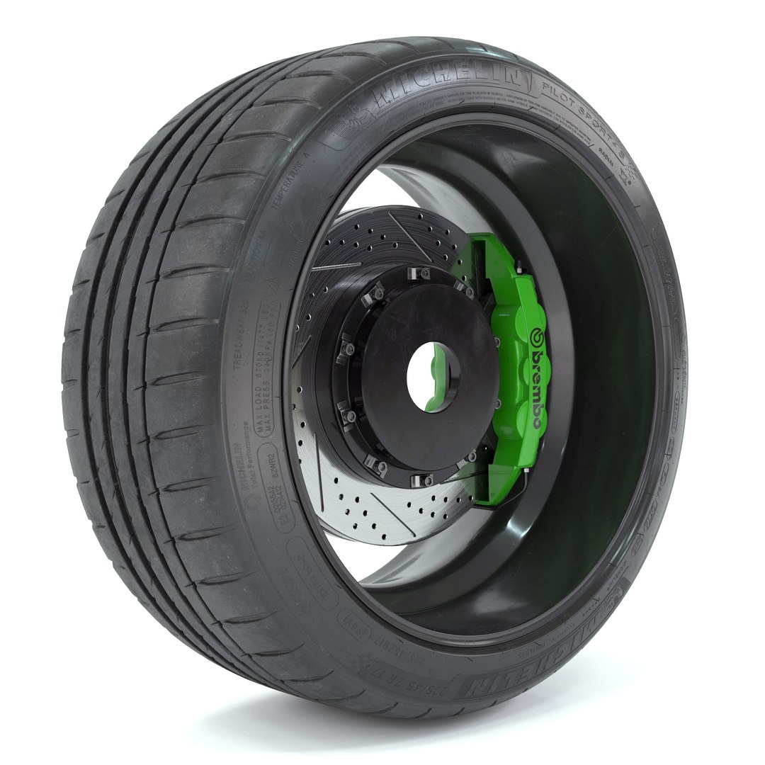 3D Michelin Pilot Sport 4s Tire And D2 Forged Rim Model - TurboSquid ...